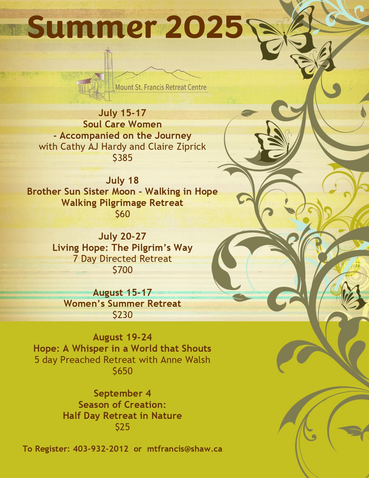 Summer 2025 - Mount St. Francis Retreat